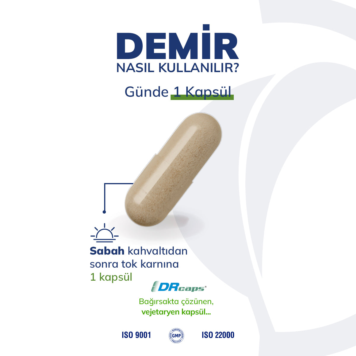 Demir Vitamini, Demir Takviyesi Kapsül Dr. Ümit Aktaş - İlaçsız Yaşam